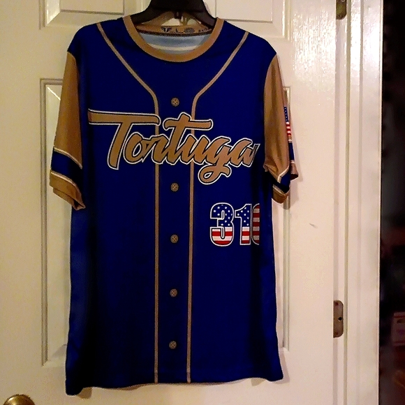 USS Tortuga | Shirts | Uss Tortuga Lsd46 Baseball Jersey Navy Very Rare ...